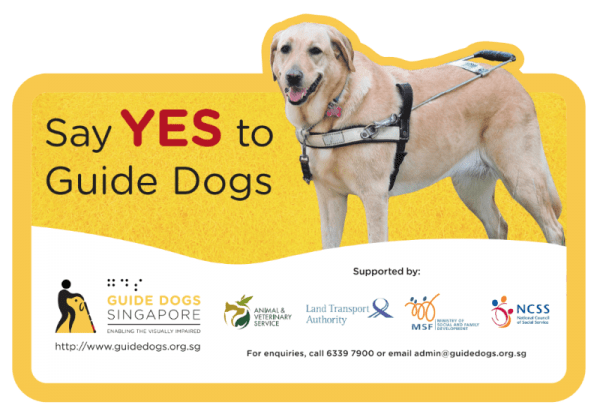 Guide Dog Friendly Establishments - Guide Dogs Singapore Ltd (GDS)